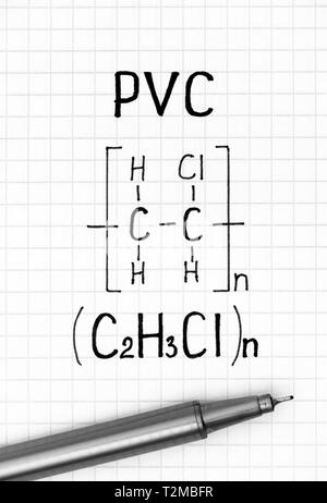 Polyvinyl chloride PVC molecule Stock Photo - Alamy