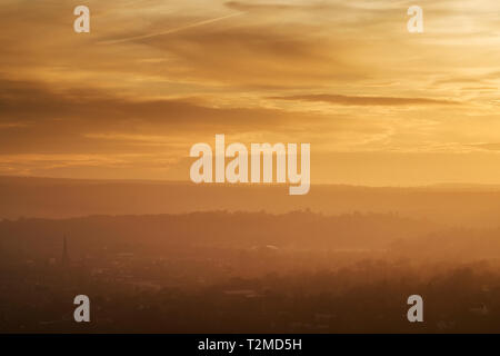 Surrey Hills Sunset Stock Photo - Alamy