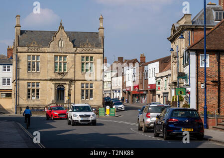 Devizes town centre shops & properties on the market square Wiltshire ...
