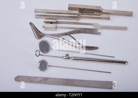Instrument for check ear nose throat by ENT doctor Stock Photo - Alamy