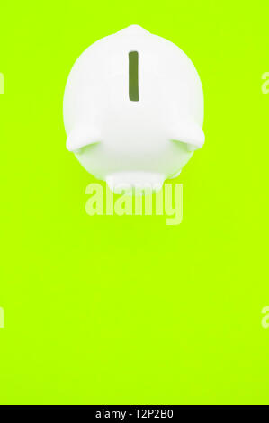 Business concept. On a green surface are a pen, dollars and yellow ...