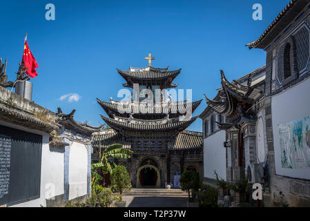 Dali Catholic Church, Dali Old Town, Yunnan province, China Stock Photo ...