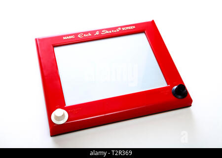 Vintage etch a sketch toy from the 1960s-1970s-1980s Stock Photo - Alamy