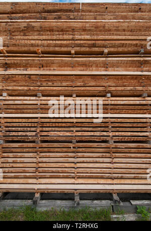 Stack of wooden boards at the lumber yard Stock Photo - Alamy