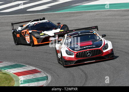 Italy - 29 March, 2019: Mercedes AMG GT3 of Hofor-Racing Switzerland ...