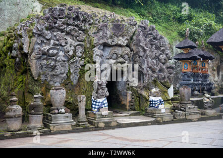 Ancient balinese temple Goa Gajah (Elephant Cave) on Bali island in ...