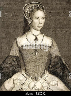 Mary I, Mary Tudor or Bloody Mary, Queen of England, 1516-1558. In ...