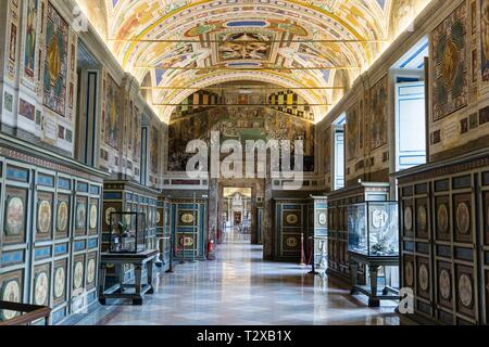 The Vatican Library, Rome, Italy, Antique Italian Photograph, 1893 ...