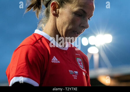Loren Dykes earns her 100th Welsh cap during Wales v Czech Republic at ...