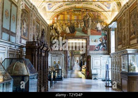 The Vatican Apostolic Library (1475).Vatican museum, Vatican city, Rome ...