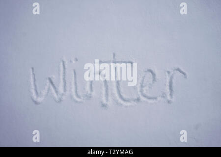 The word WINTER concept written in colorful abstract typography Stock ...