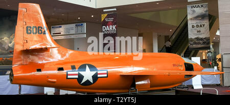 The Bell X-1, the first supersonic aircraft, on the National Air and ...