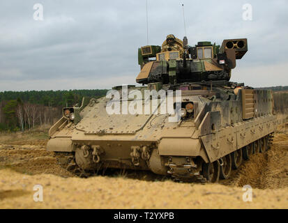 A Polish soldier of Drawsko Pomorskie Training Area (DPTA) officially ...