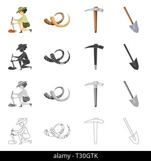 horn,pickaxe,shovel,tusk,pick,tool,mammoth,dig,ancient,construction ...