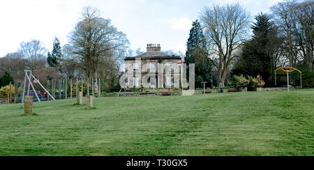 The play area in High Lea park, New Mills, Derbyshire Stock Photo - Alamy