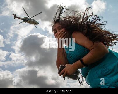 Trauma Hawk Palm Beach County medical emergency helicopter Stock Photo ...