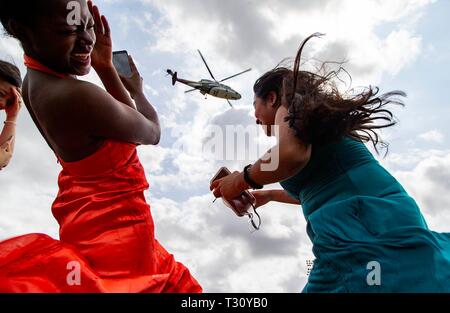 Trauma Hawk Palm Beach County medical emergency helicopter Stock Photo ...