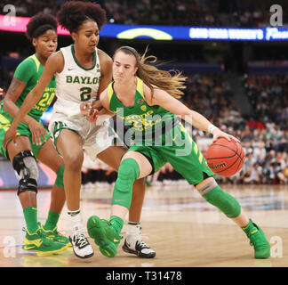 Oregon guard Sabrina Ionescu (20) during the first half of an NCAA ...