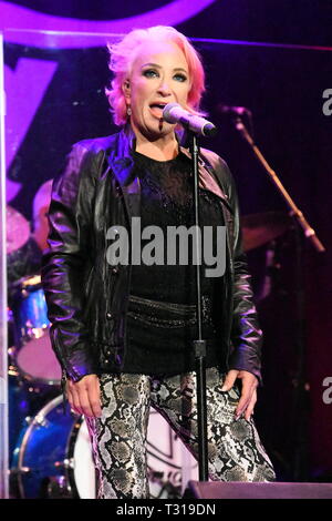 Country music artist Tanya Tucker is shown performing on stage during a ...