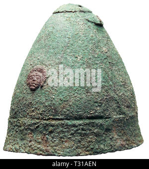 Body armour, helmets, Greek Konos helmet, bronze, Hellenistic era, 4th ...