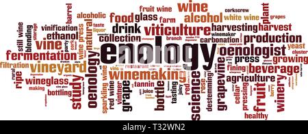 Enology word cloud concept. Collage made of words about enology. Vector ...