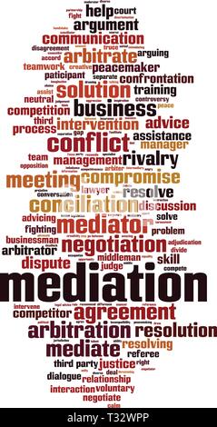 Compromise word cloud concept. Collage made of words about compromise ...