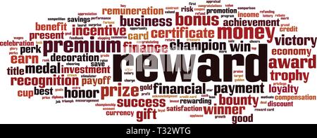 Reward word cloud concept. Vector illustration Stock Vector Image & Art ...
