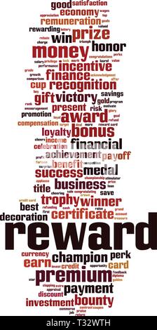 Reward word cloud concept. Vector illustration Stock Vector Image & Art ...