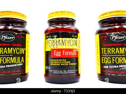 Vintage 1960 TERRAMYCIN Pfizer EGG FORMULA. Formulation of ...