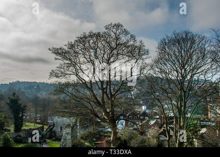 Views from the top of the Guildford Castle Stock Photo - Alamy