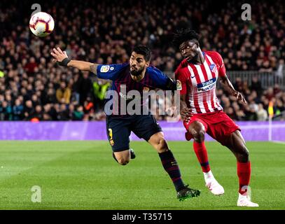 Atletico de Madrid's Thomas Partey and Juventus' Miralem Pjanic during ...