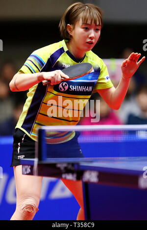 Suh Hyowon (KOR), APRIL 5, 2019 - Table Tennis : 32nd LION ITTF-ATTU ...