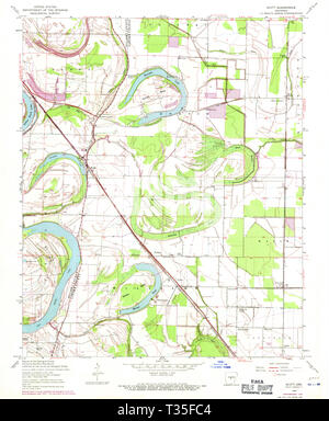 Scott, Arkansas, map 1954, 1:24000, United States of America by ...