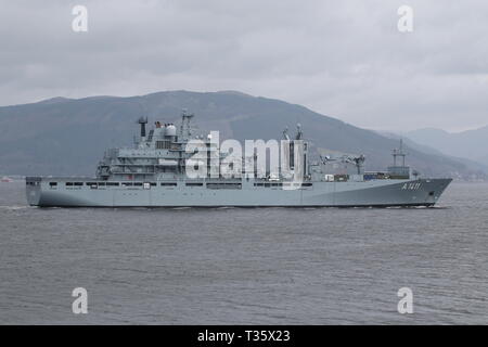 Combat support ship A1411 Berlin Stock Photo - Alamy