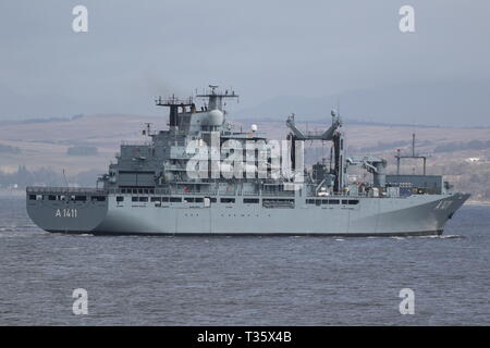 FGS Berlin (A1411), a Berlin-class replenishment oiler operated by the ...