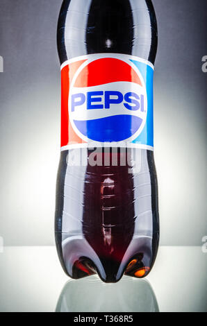 Pepsi drink isolated on gradient background Stock Photo - Alamy