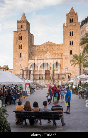 baroque cathedral in cefalu in sicily (italy Stock Photo - Alamy