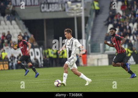 Dybala of Juventus and in action during the Champions League football ...
