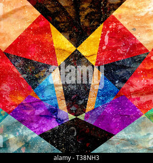 Abstract watercolor background of multi-colored ink stains of all ...