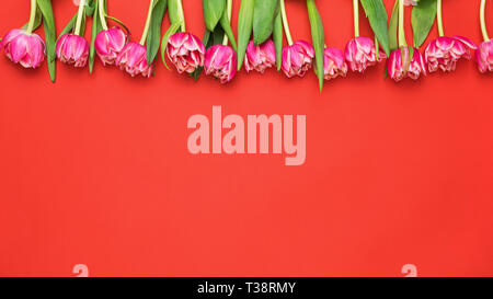 Greeting card on coral background. Selective focus. Valentines day ...
