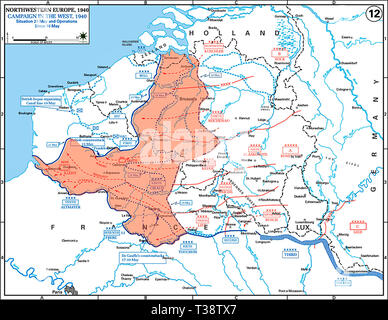 Vintage WWII map of the German invasion of USSR Stock Photo - Alamy