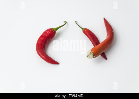 Red chili pepper deformed shape Stock Photo - Alamy