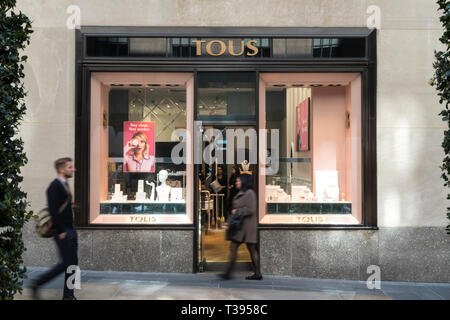 The Tous jewelry store in Rockefeller Center in Midtown Manhattan in ...