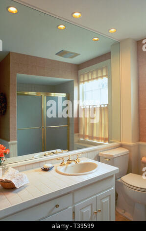 Bathroom Interior, USA 1990s Stock Photo - Alamy
