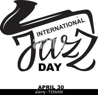 jazz day poster with saxophone Stock Vector Image & Art - Alamy