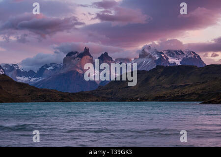 Beautiful mountain landscapes in Torres Del Paine National Park, Chile ...