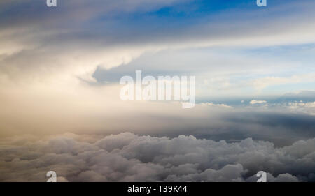 thunder storm from above with a blanket of clouds Stock Photo - Alamy