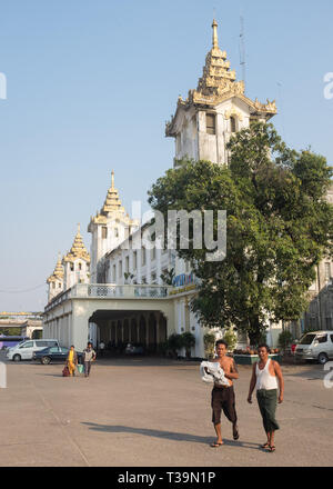 Railway Station Yangon Myanmar Stock Photo - Alamy