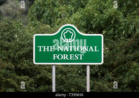 National Forest sign near Ibstock, Leicestershire, England, UK Stock ...