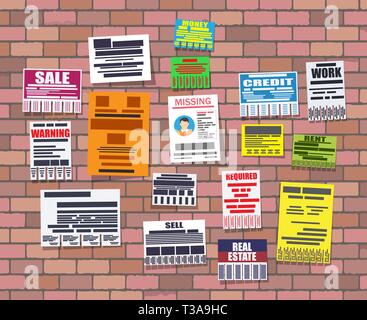 tear off a leaf on a wall calendar. the coming of a new day. flat ...